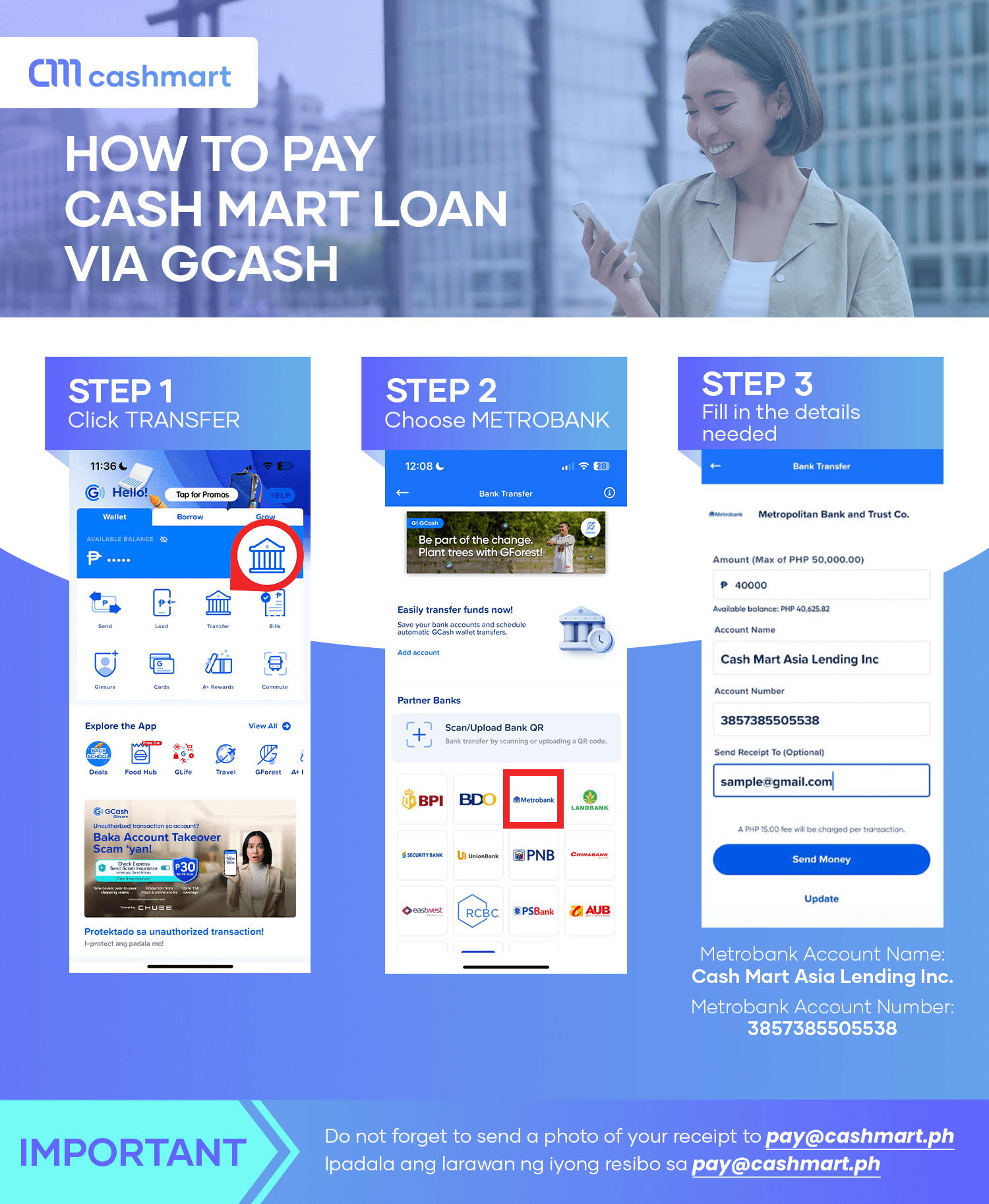 Payment Instructions - How To Pay Via GCash - Cash Mart