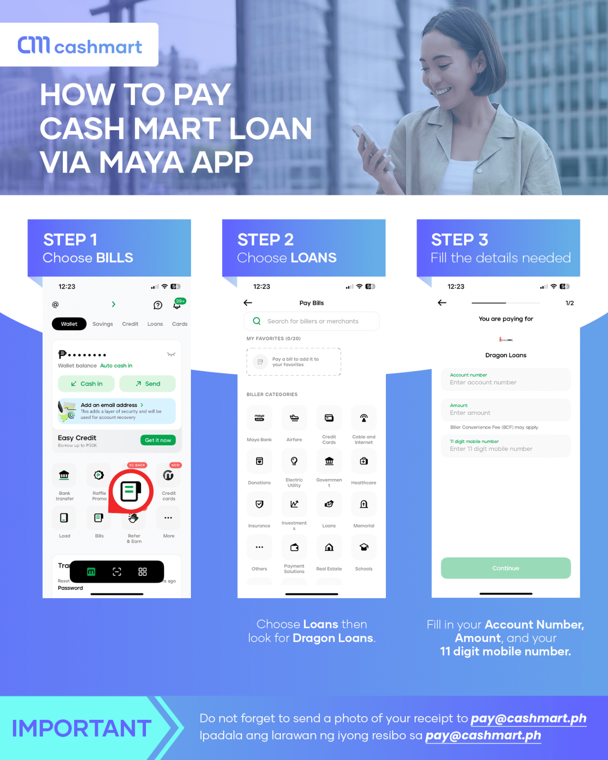 Pay Through Maya - Cash Mart